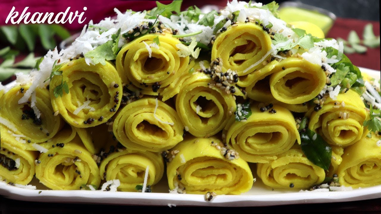 khandvi recipe |How to make Gujarati khandvi at home. | गुजराती खांडवी ...