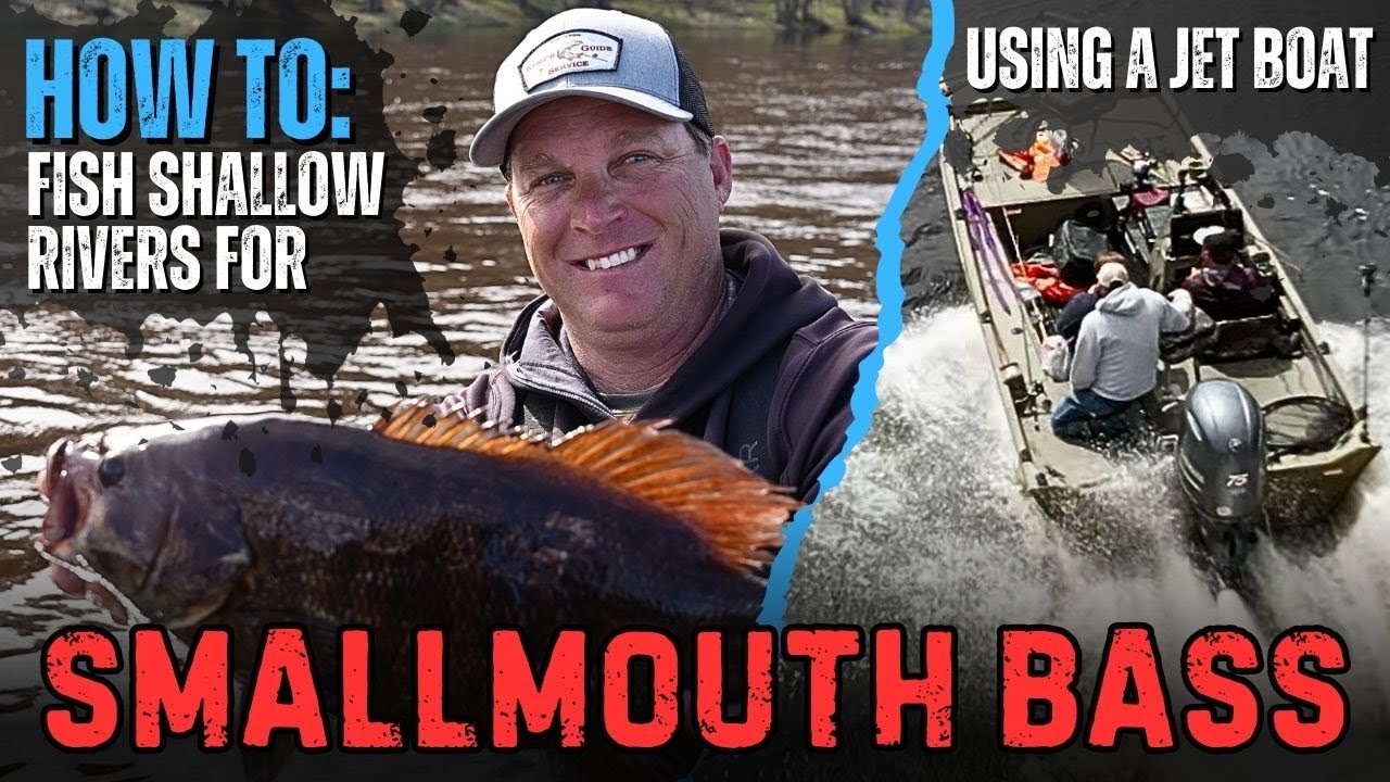 How To Fish For Shallow River Smallmouth Bass (Jet Boat) - YouTube