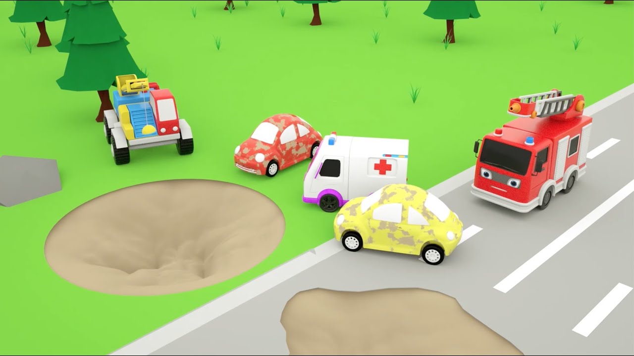 汽车宝贝工程队丨Baby car Engineering Team 15.Save the small red car trapped in ...