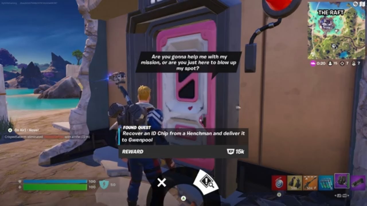 Fortnite Gwenpool Secret Quest Part One - YouTube