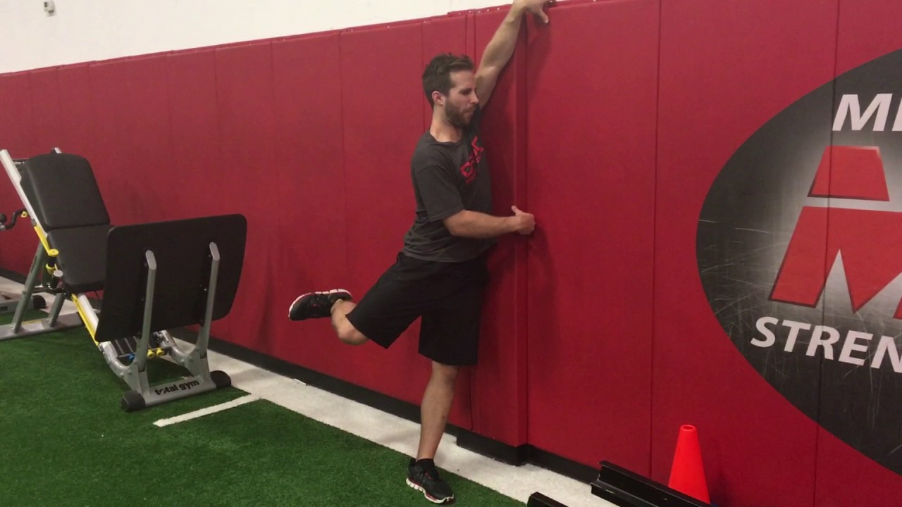 Standing Hip Circles w: Wall - YouTube