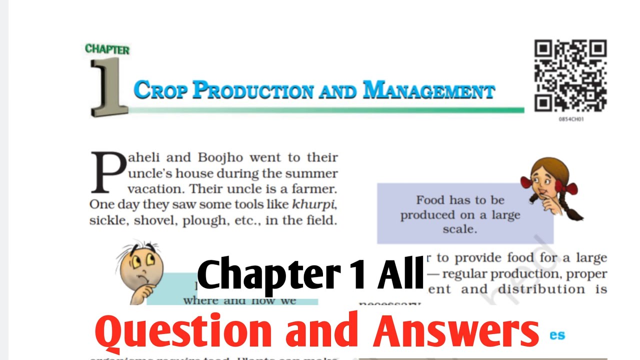 Class 8th Science l Chapter 1 l NCERT l Crop production and management ...