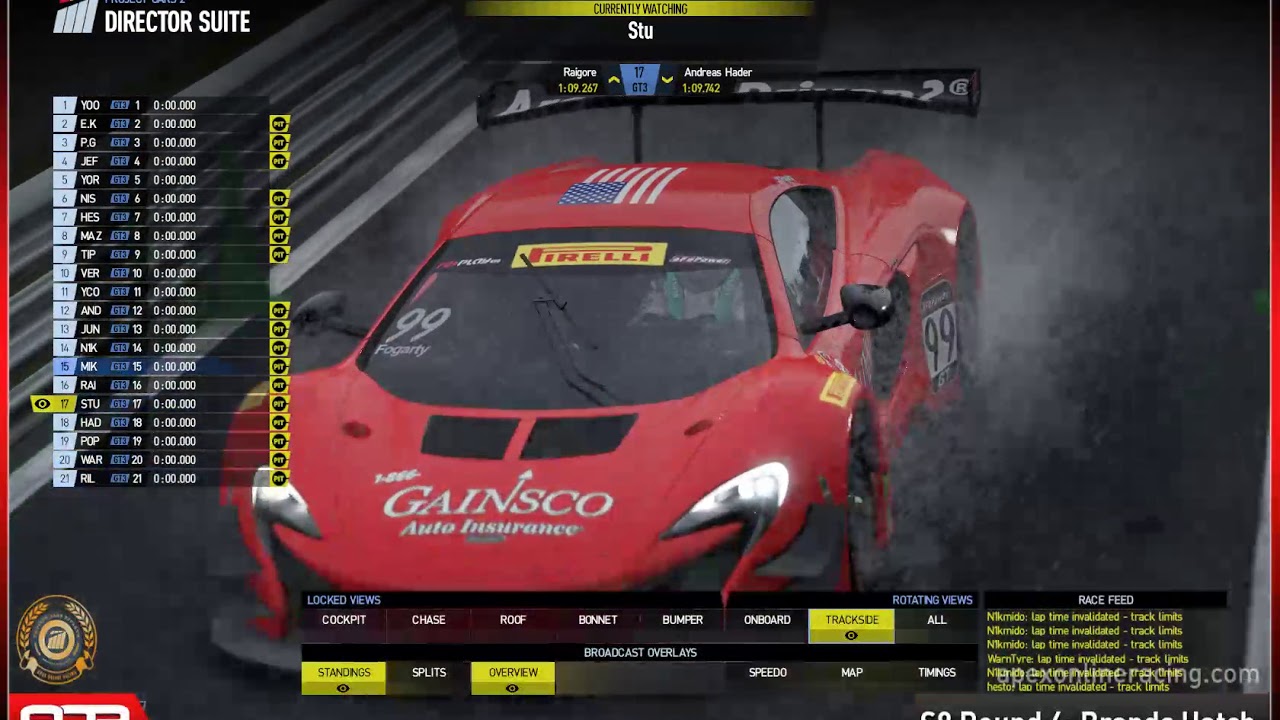 Apex Online Racing Project CARS 2 GT3 PC Elite Season 8 Round 4 ...