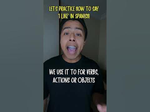 How to say: "I like in Spanish" #shorts #spanish #learnspanish - YouTube