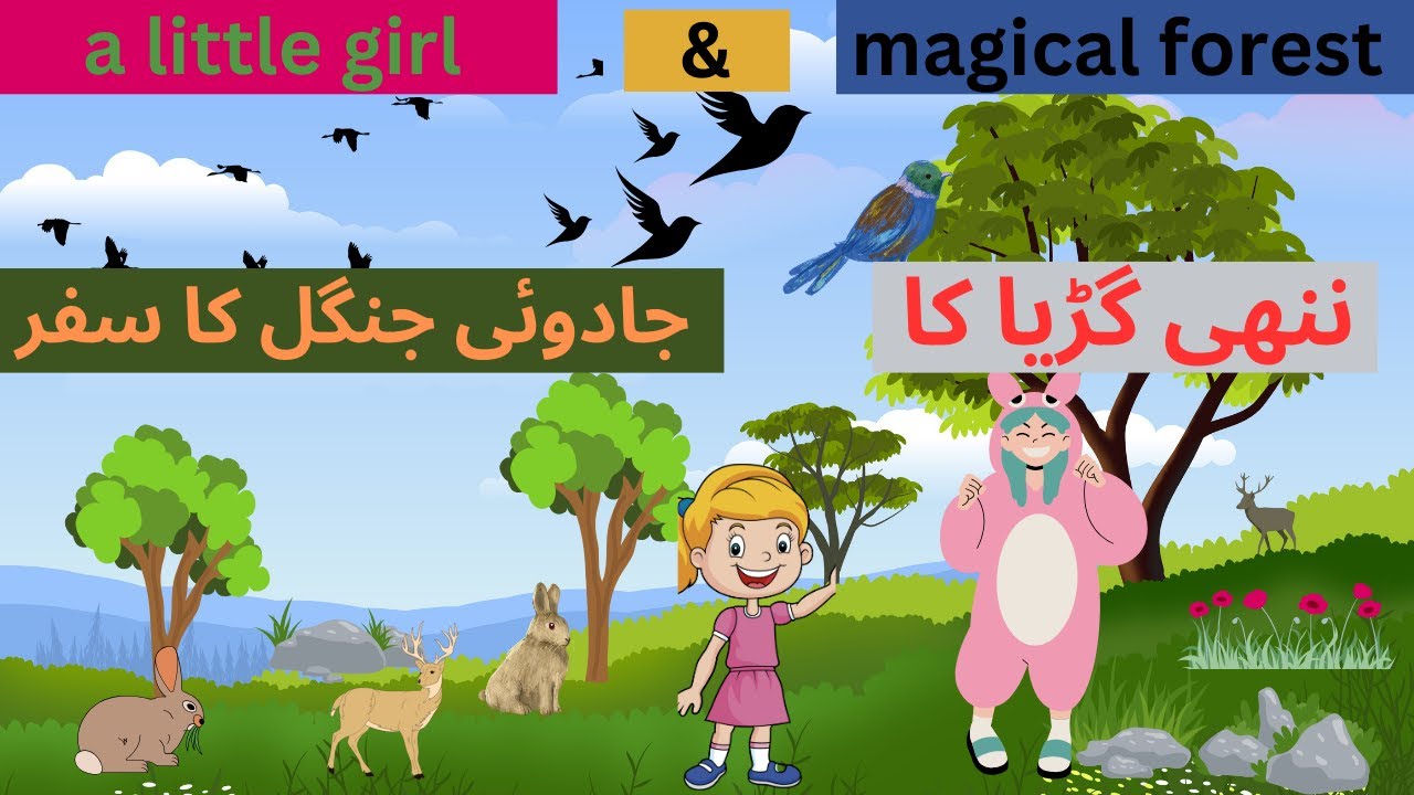 urdu kids cartoon story A Little Doll and the Magical Forest ننھی گڑیا ...