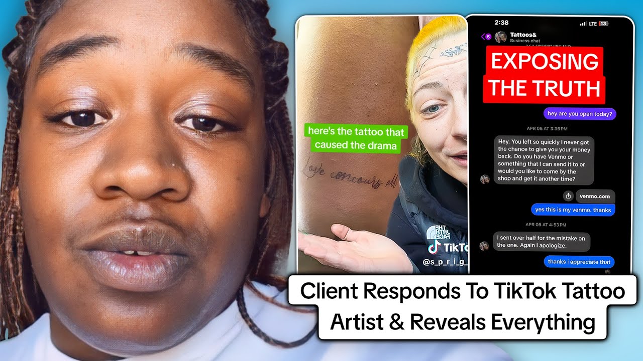 Client Exposes TikTok Tattoo Artist In Shocking Video - YouTube