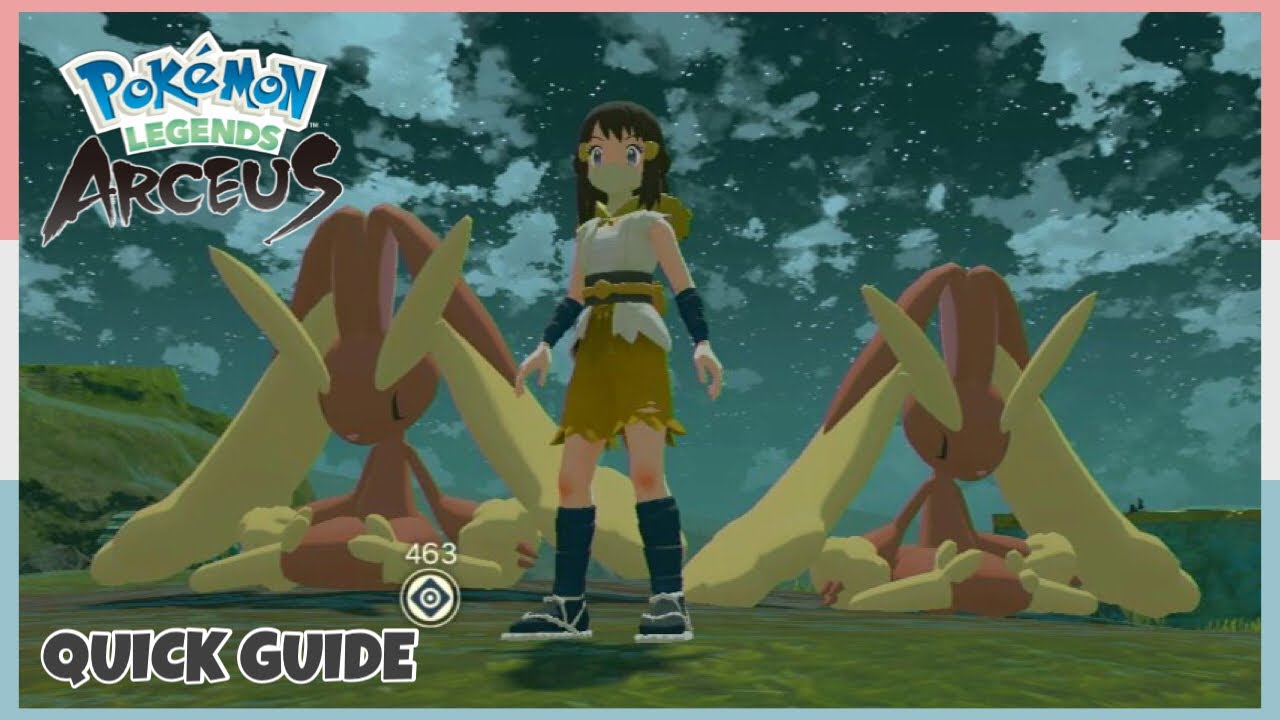 Where To Catch Alpha Lopunny On Obsidian Fieldlands In Pokemon Legends ...