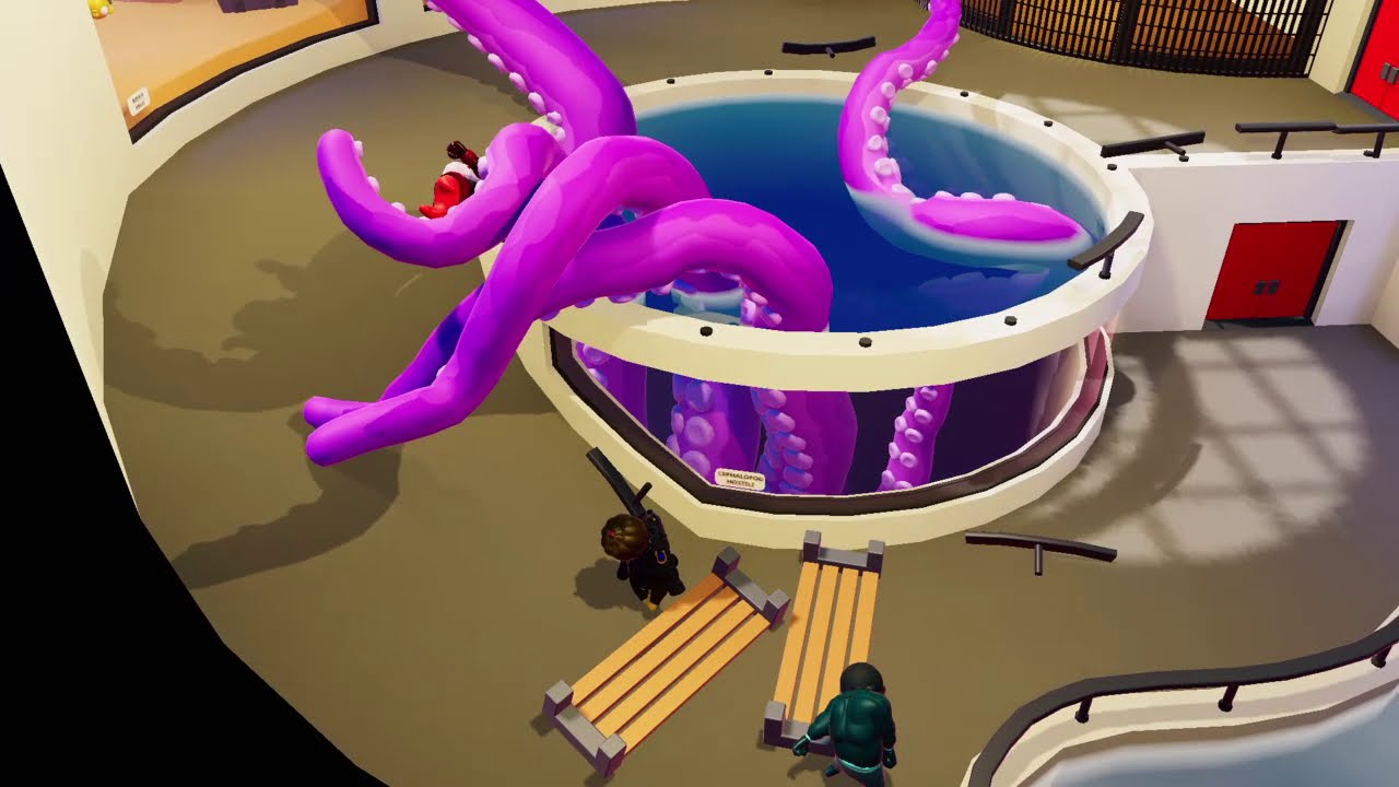 Gang Beasts Crazy Aquarium Survival - YouTube
