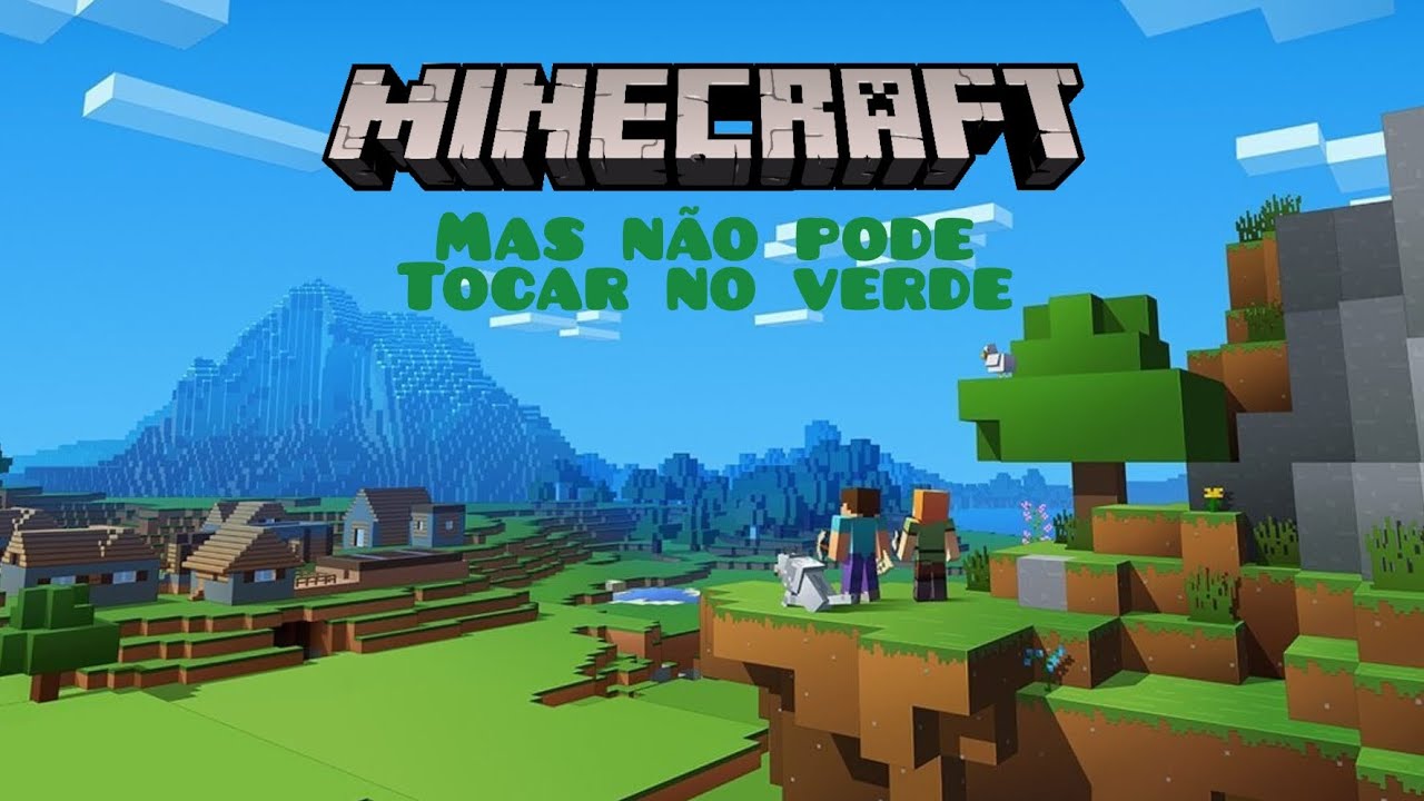 Minecraft mas não pode tocar no verde - YouTube
