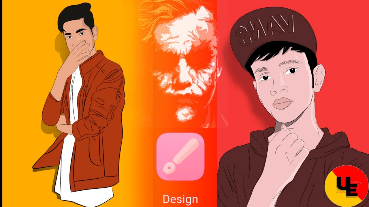 Vector tutorial | vector portrait | Vector art Design tutorial |Cartoon ...