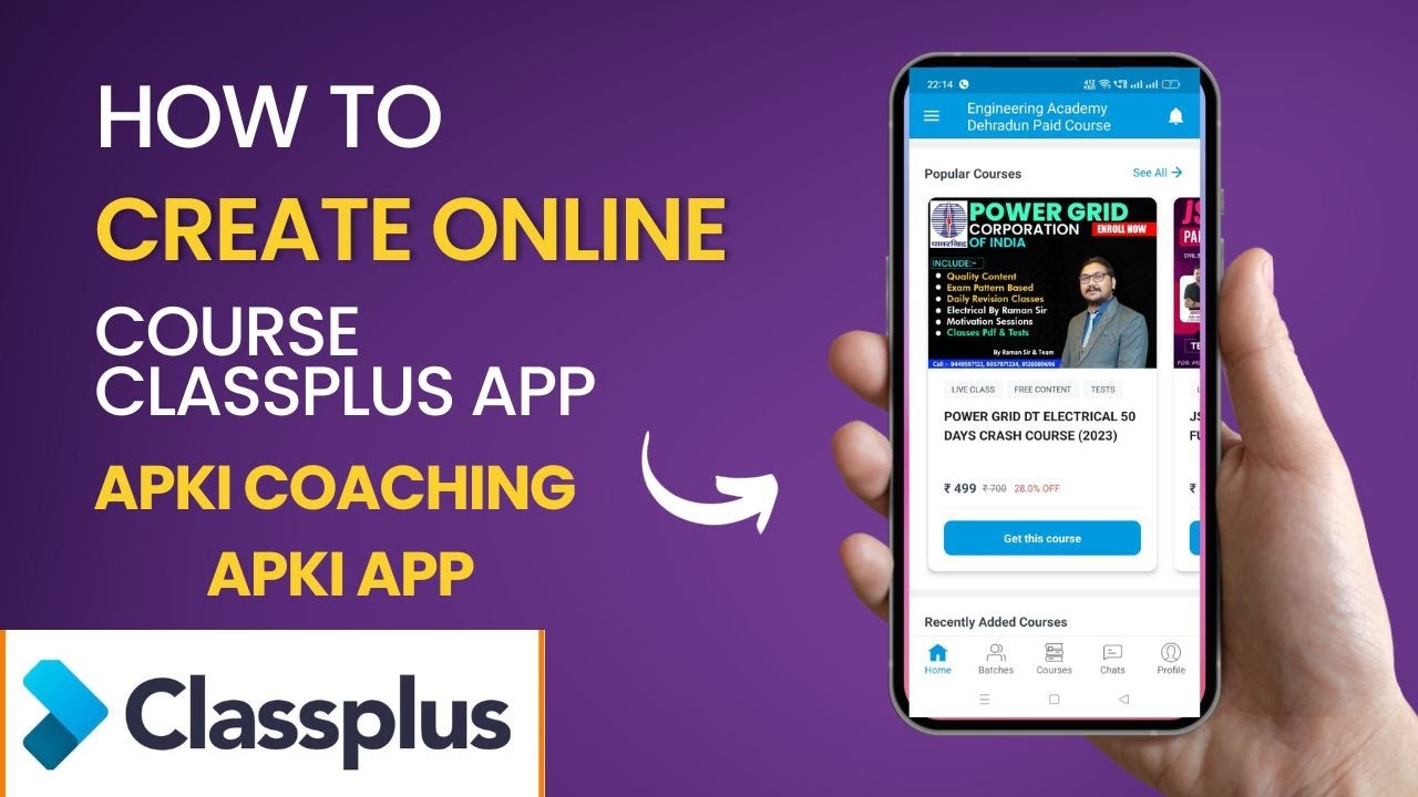 How to create course in Classplus | Classplus App se paise kaise kamaye ...