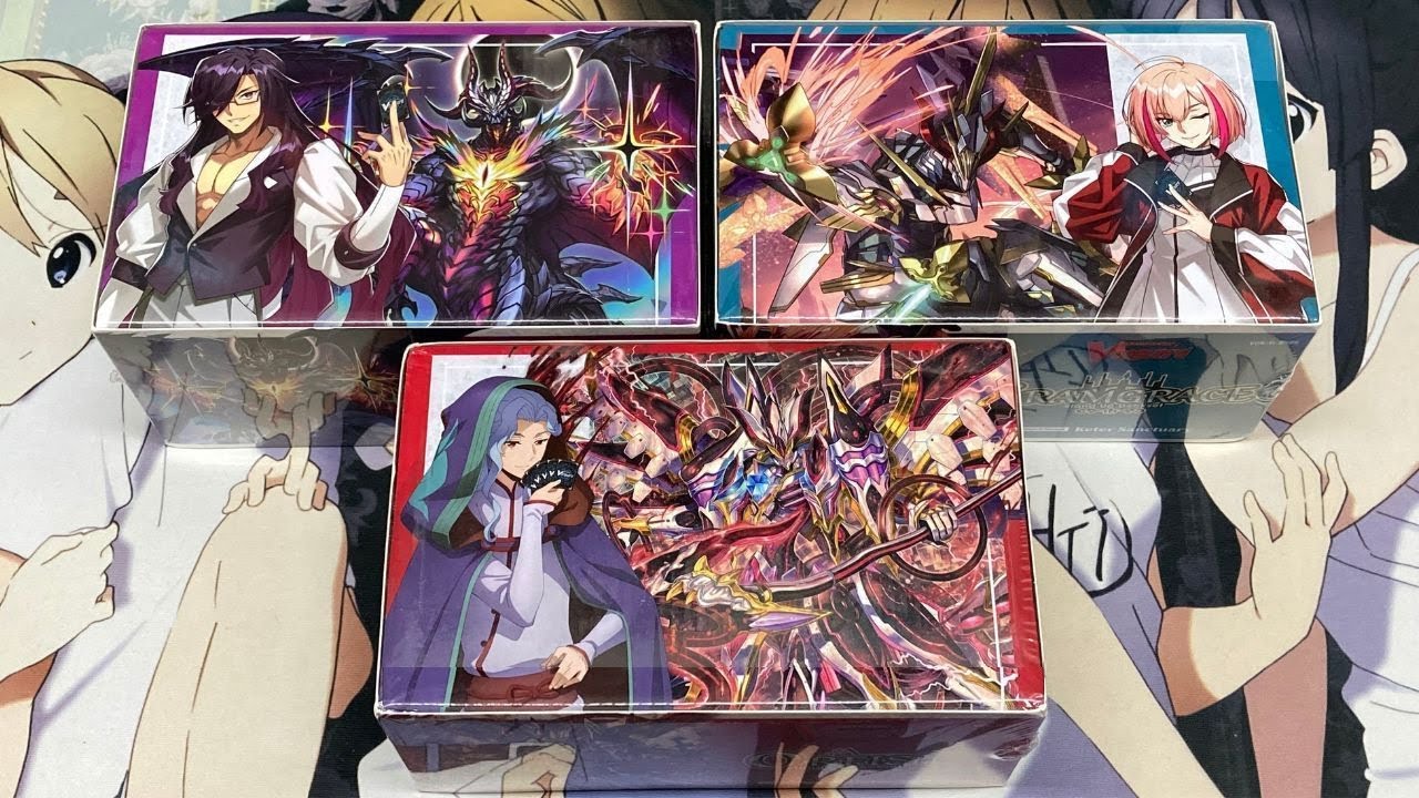 Opening My Cardfight Vanguard Stand Up Decksets Gramgrace Favrneel ...
