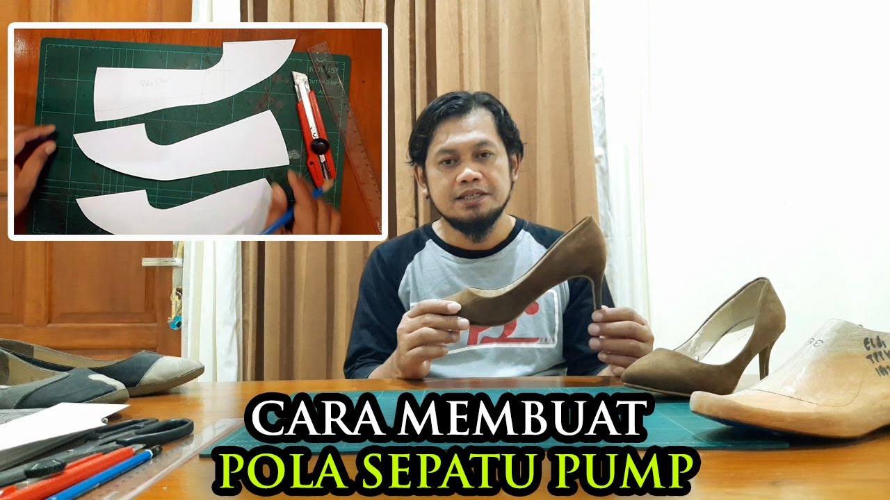 Cara Membuat Pola Sepatu Wanita Model Pump (Court Shoe) - YouTube
