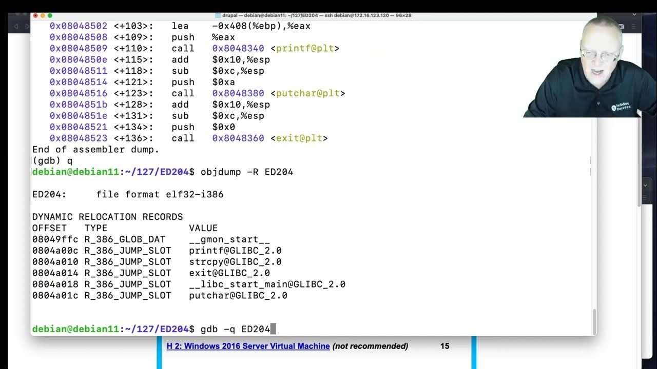 ED 204 Exploiting a Format String Vulnerability - YouTube
