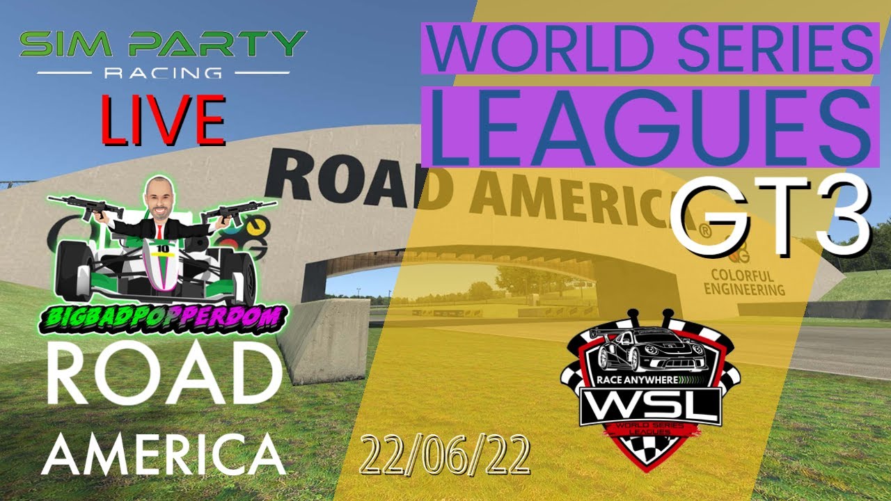 Iracing | World Series Leagues GT3 | Road America - YouTube