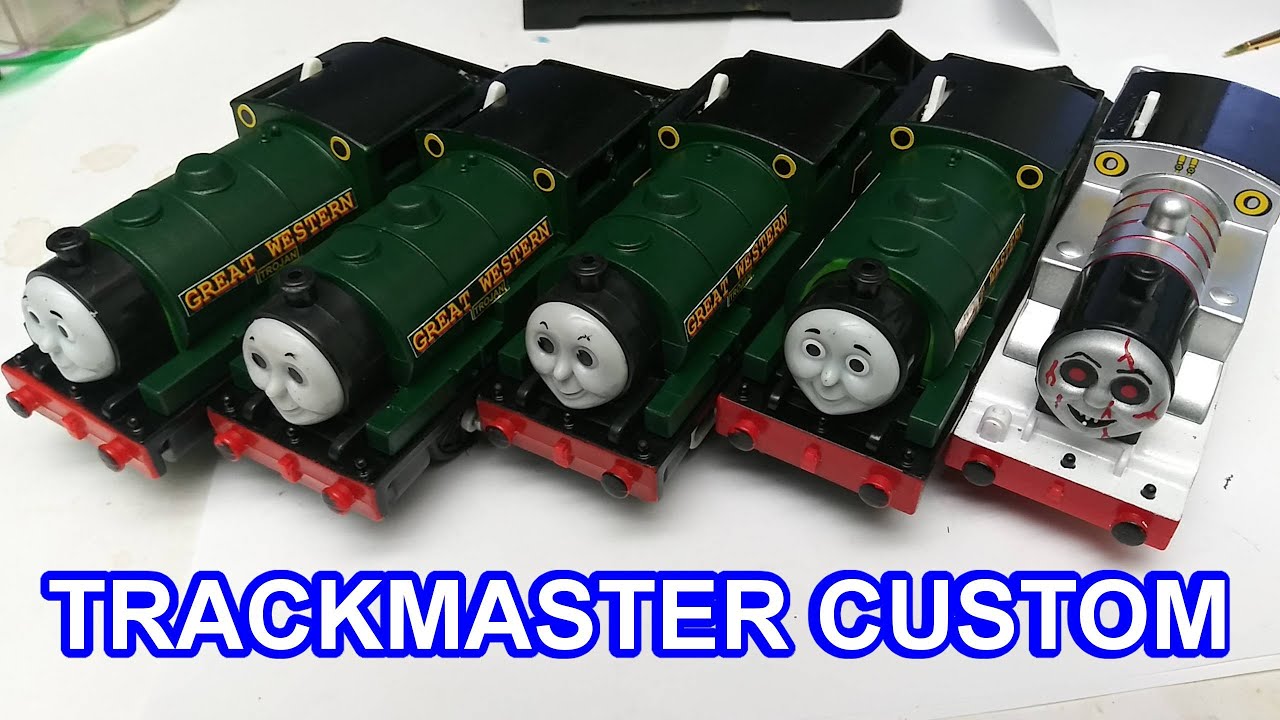 Trackmaster custom GWR Trojan Timothy the ghost engine Thomas y sus ...