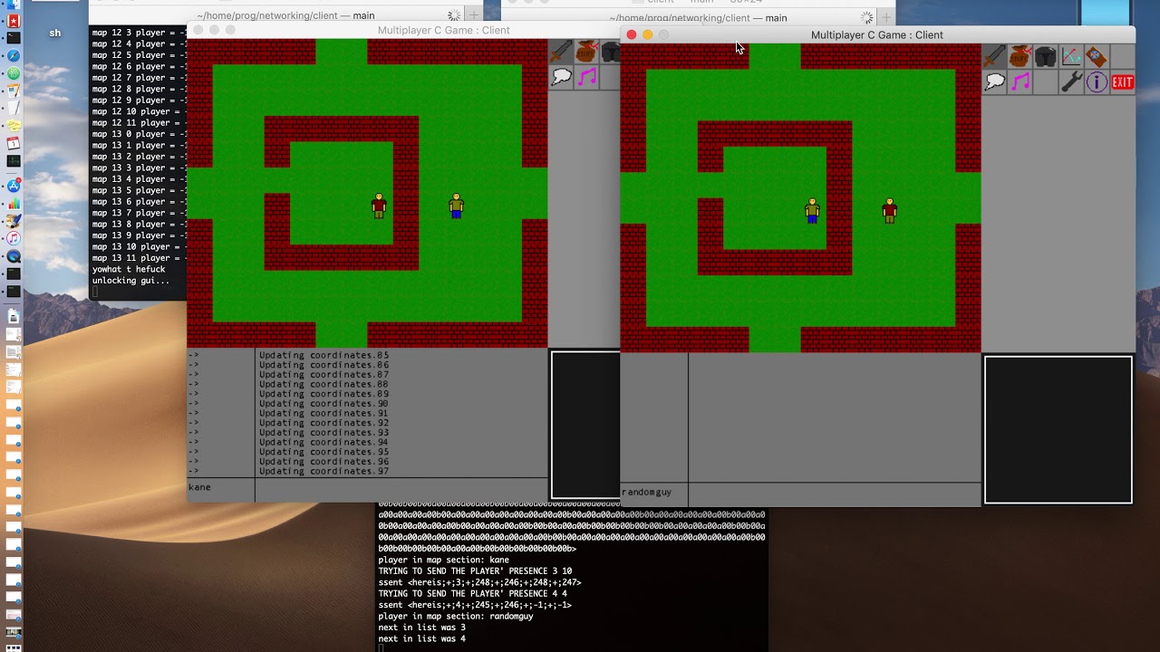 Multiplayer 2D Game in C - Progress Video 2: Interfaces, Map Building ...