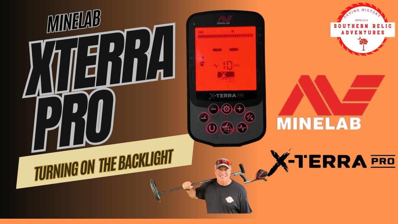 Minelab Xterra Pro- Turning on the Backlight - YouTube