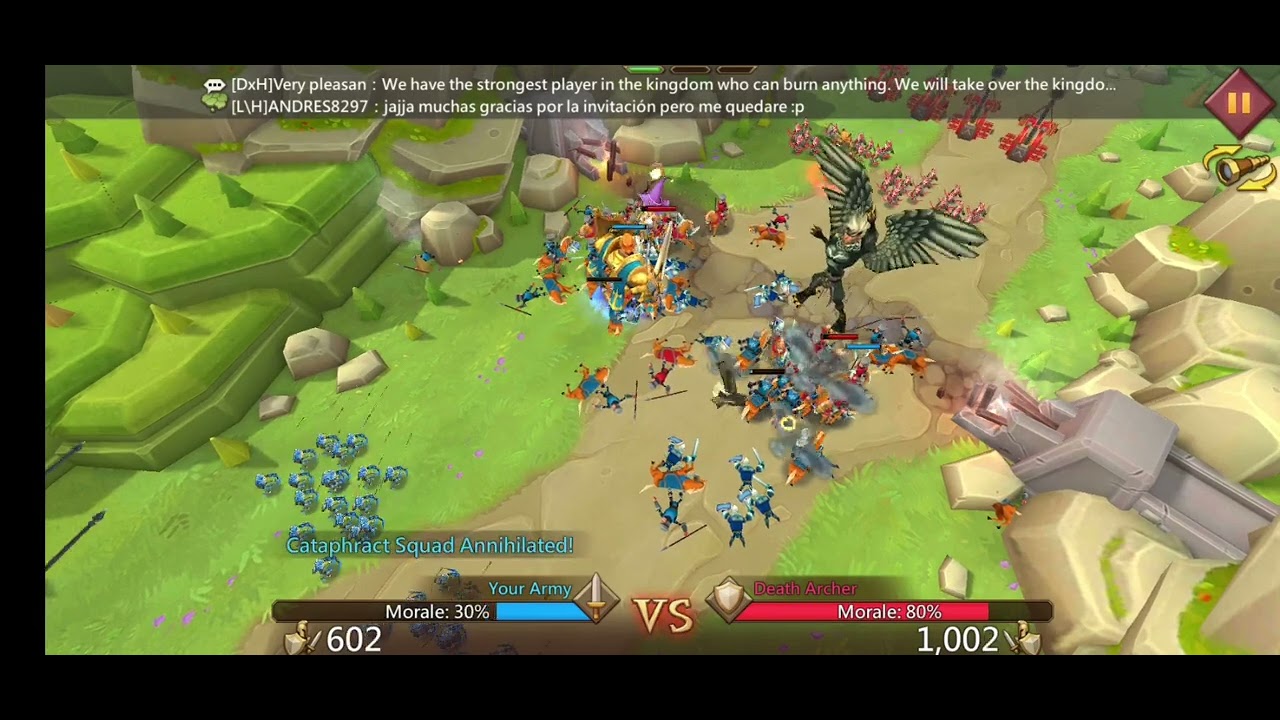 Lords mobile Games: Death archer battle - YouTube