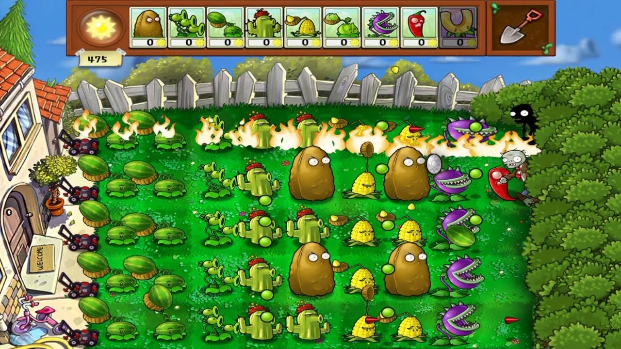 Pvz gameplay day's house / Plants vs Zombies Gameplay Day's House / PvZ ...