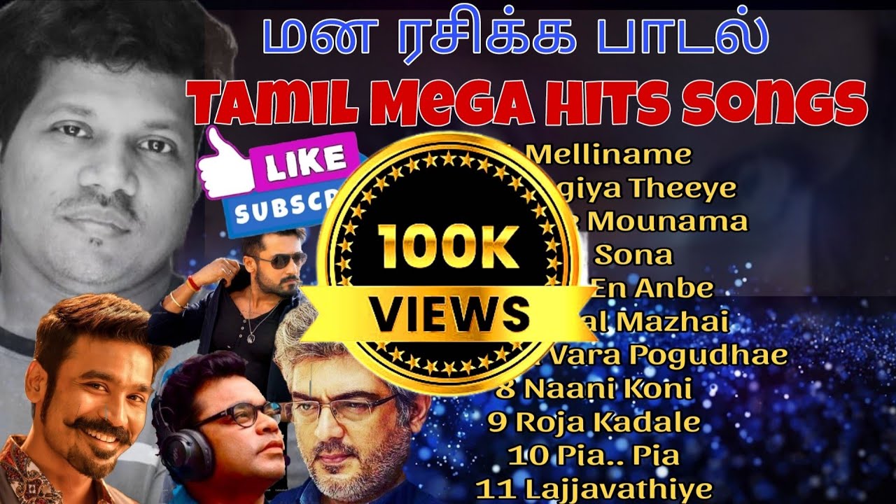 Tamil Mega Hit Songs 🎶 | Latest & Evergreen Tamil Superhits Collection ...