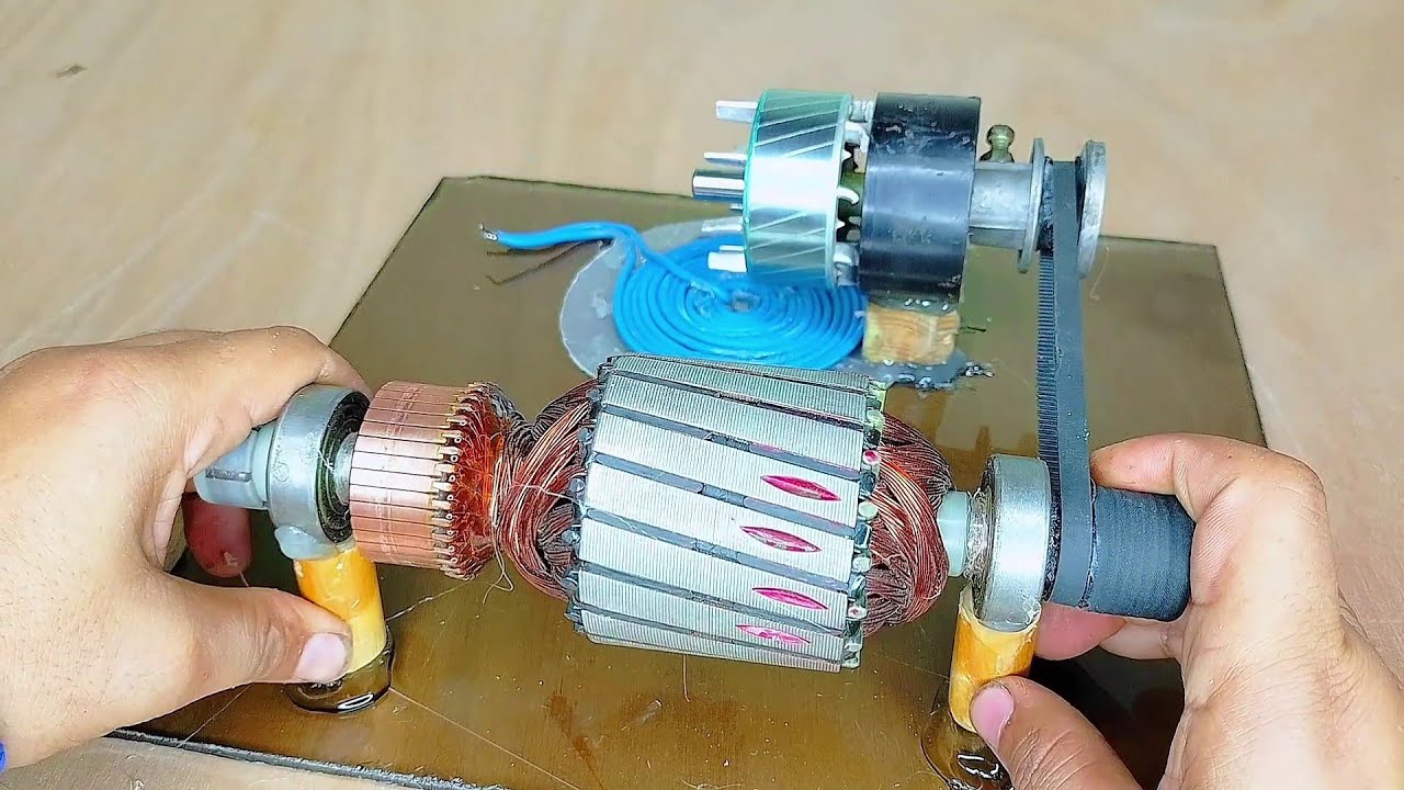 Autonomous operation of generators and coils to produce 240 volt ...