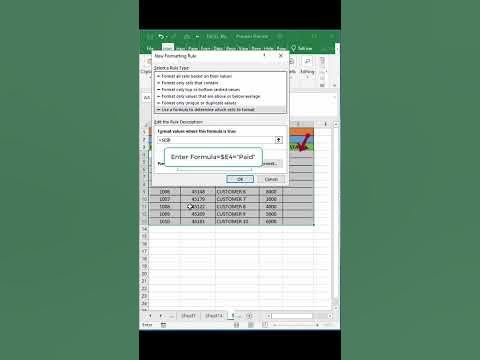 Excel Trick: Automatic Row Highlighting Based on Cell Value in Excel. - YouTube