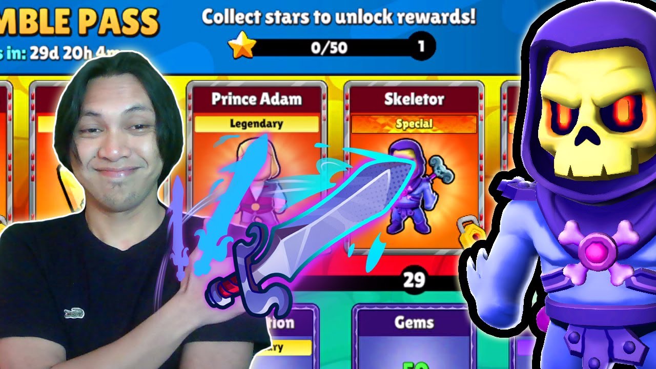 OPEN NEW STUMBLE PASS SWORD SKELETOR! PLAY MRBEAST WORKSHOP PARKOUR ...