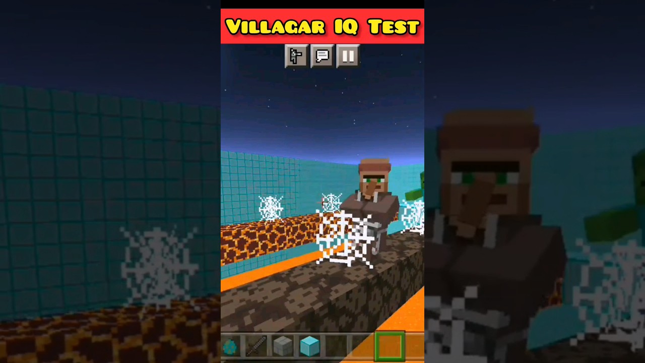 Minecraft villagar IQ Test 😅 part 109 #minecraft #shorts #village - YouTube
