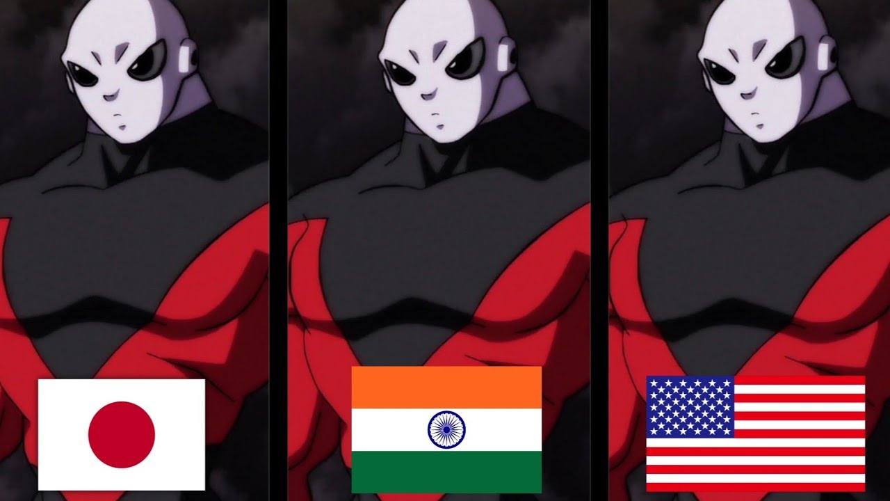 Jiren Hindi Dub Voice Comparison with English and Japanese | Dragon ...