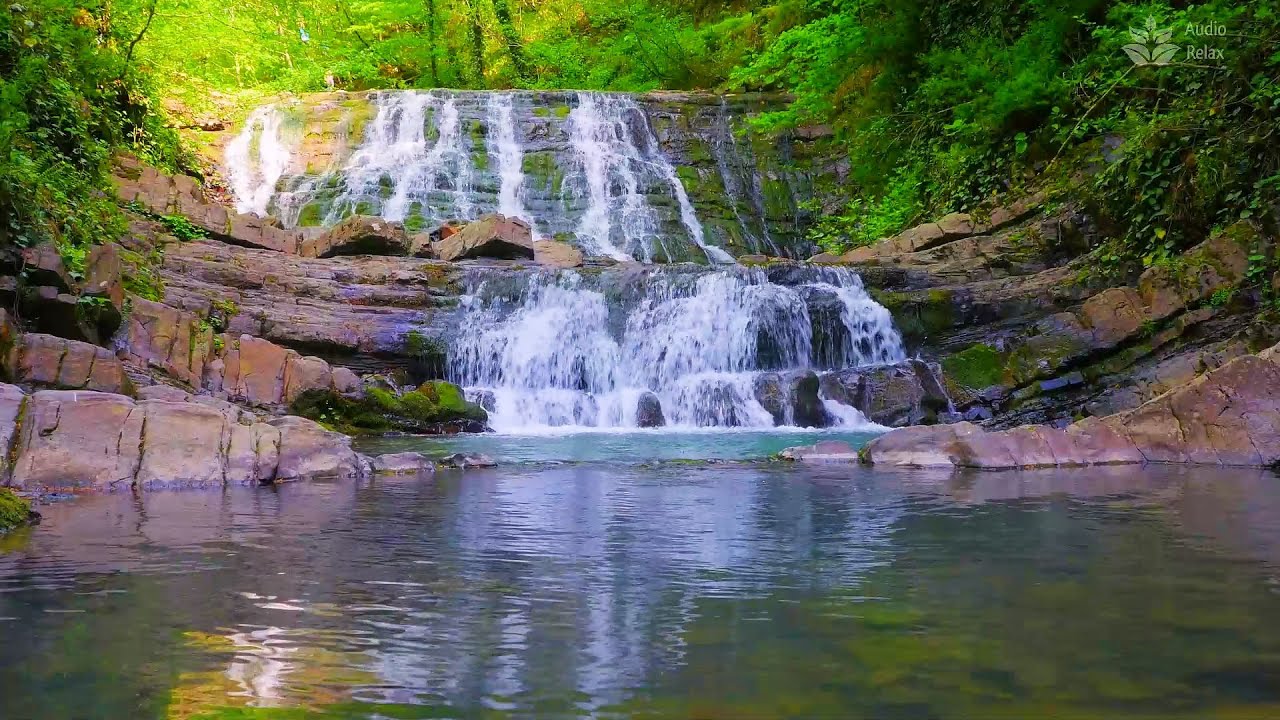 Serene Waterfall Sounds for a Restful Sleep | 10-Hour Relaxation Video ...