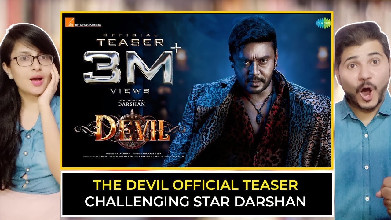 Couple Reaction on The Devil - Official Teaser (HDR) | Challenging Star Darshan - YouTube