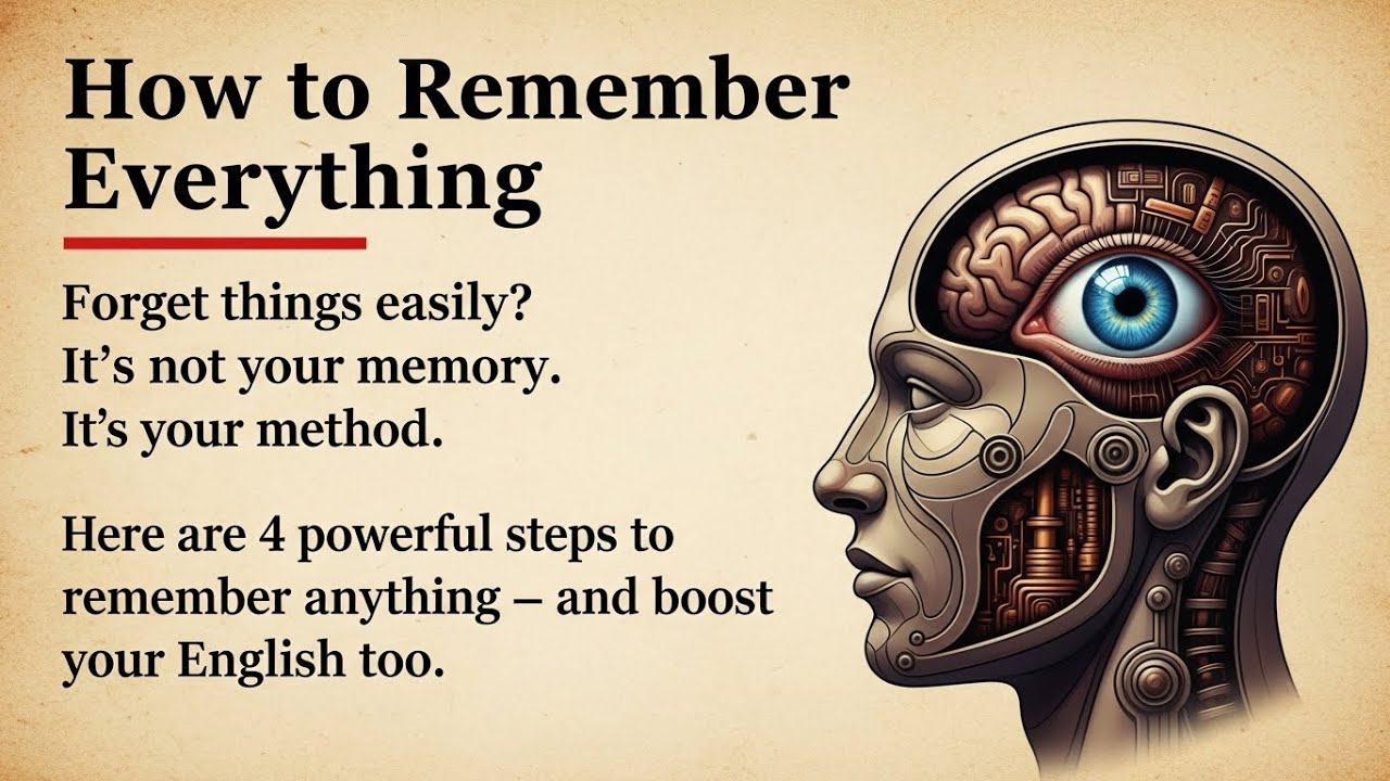The Secret to Remembering Everything || Memory Hacks || Improve English ...