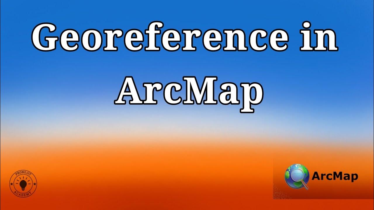 How to make Geo reference in ArcMap - YouTube