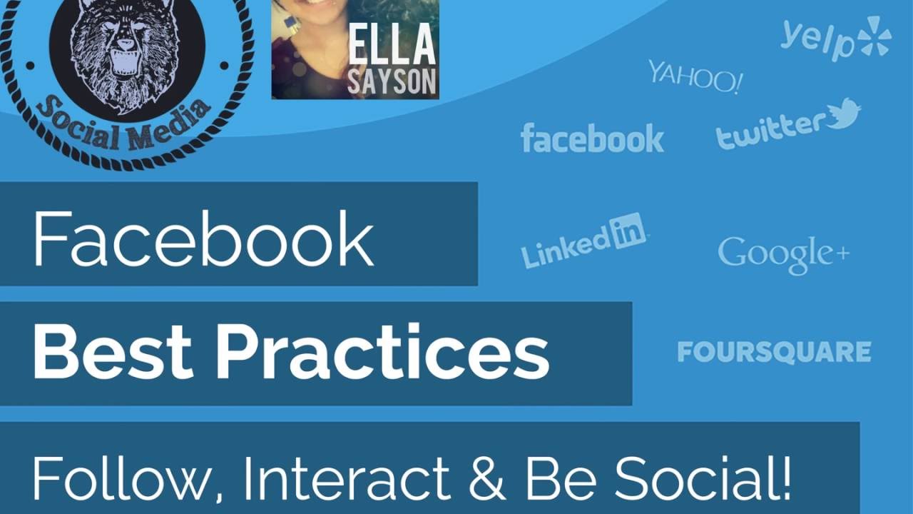 Facebook Best Practices (Social Media Marketing Tips) 5 Easy Steps To ...