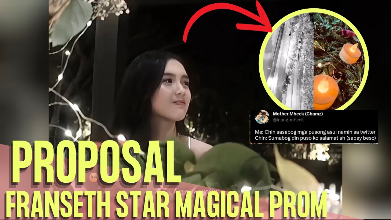 Seth nagpropose na, Francine na pa Yes! | FRANSETH STAR MAGICAL PROM ...