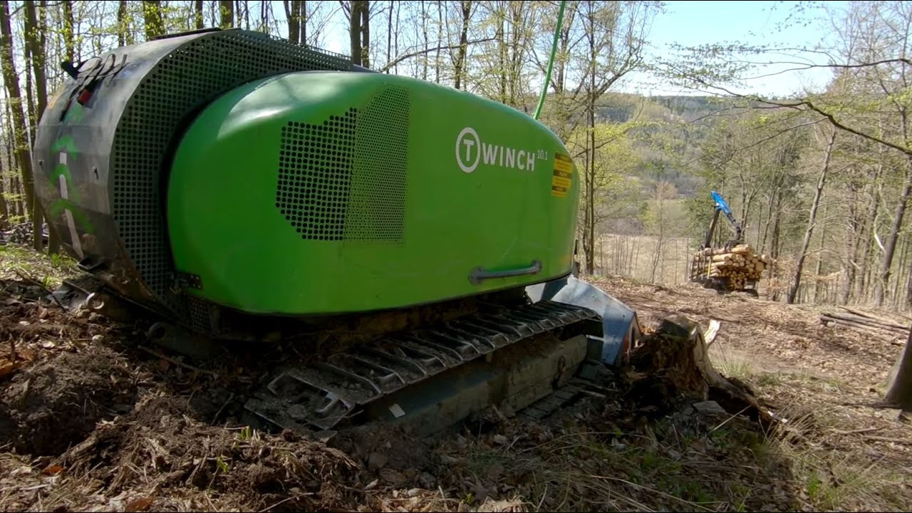 *Holbra DRON* Forwarder on rope in extreme hill - Rottne and Twinch ...