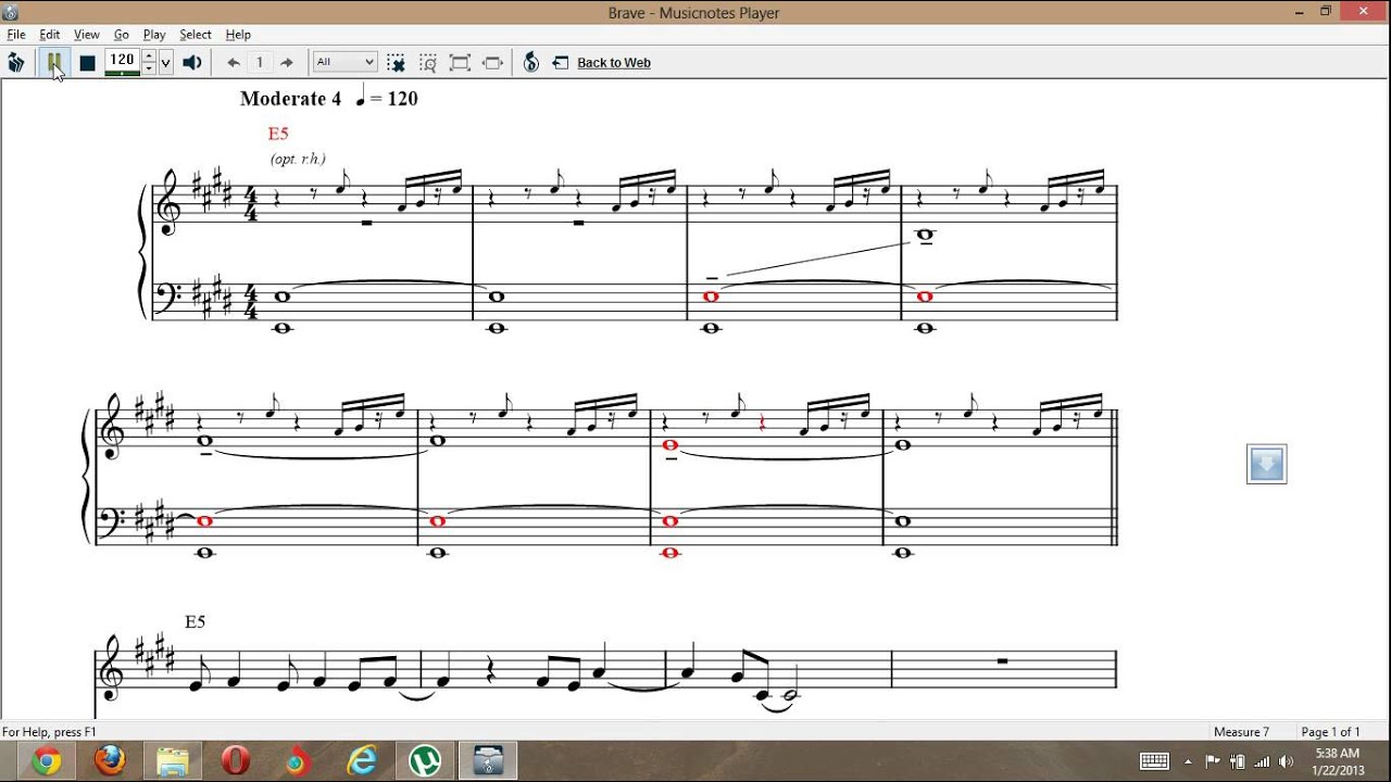 Brave by Josh Groban - Piano Sheet Music:Teaser - YouTube