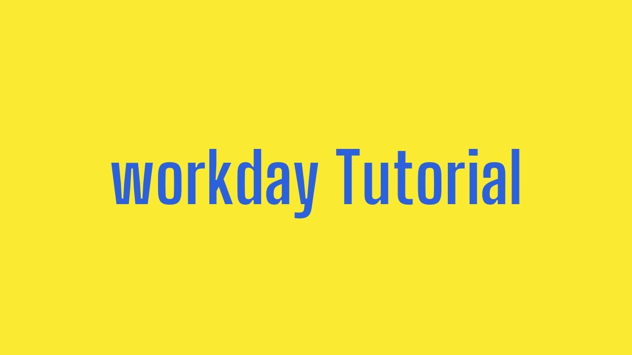 Workday HCM Core Concepts | Workday HCM Tutorial | Workday HCM Video ...