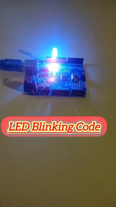 LED Blinking Code #shorts #viralvideo #coding #ledlights #arduino - YouTube
