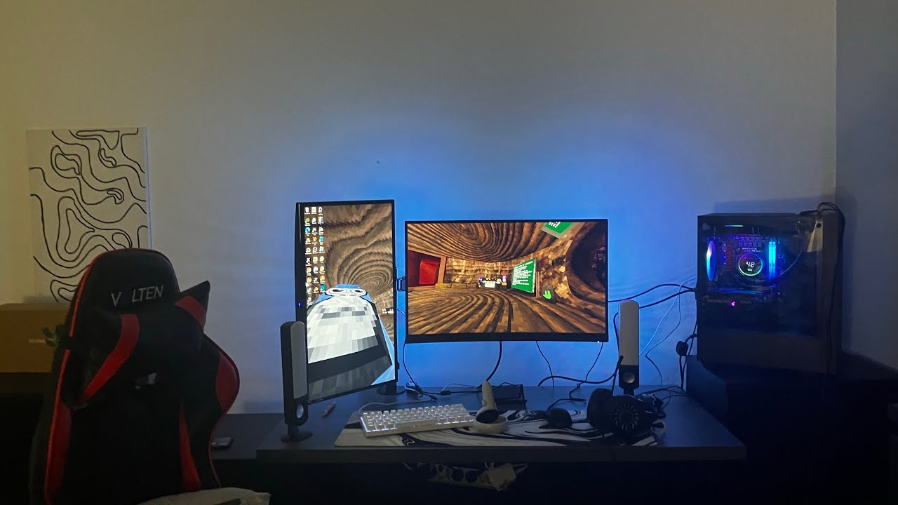 Epic 14 year olds gaming setup - YouTube