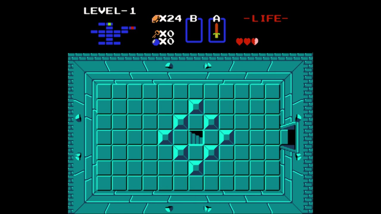 How to go down the Stairs in Level 1 - The Legend of Zelda - YouTube