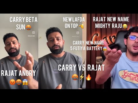 Carry minati VS Rajal dalal | new controversy 😱| new lafda on top 🫡 ...