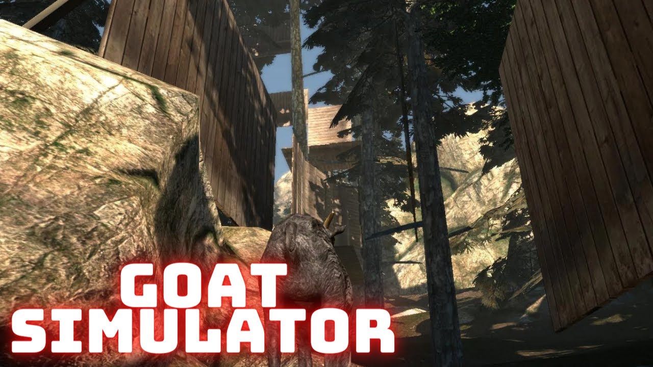Goat Simulator | Goat City Bay | Parkour course - YouTube