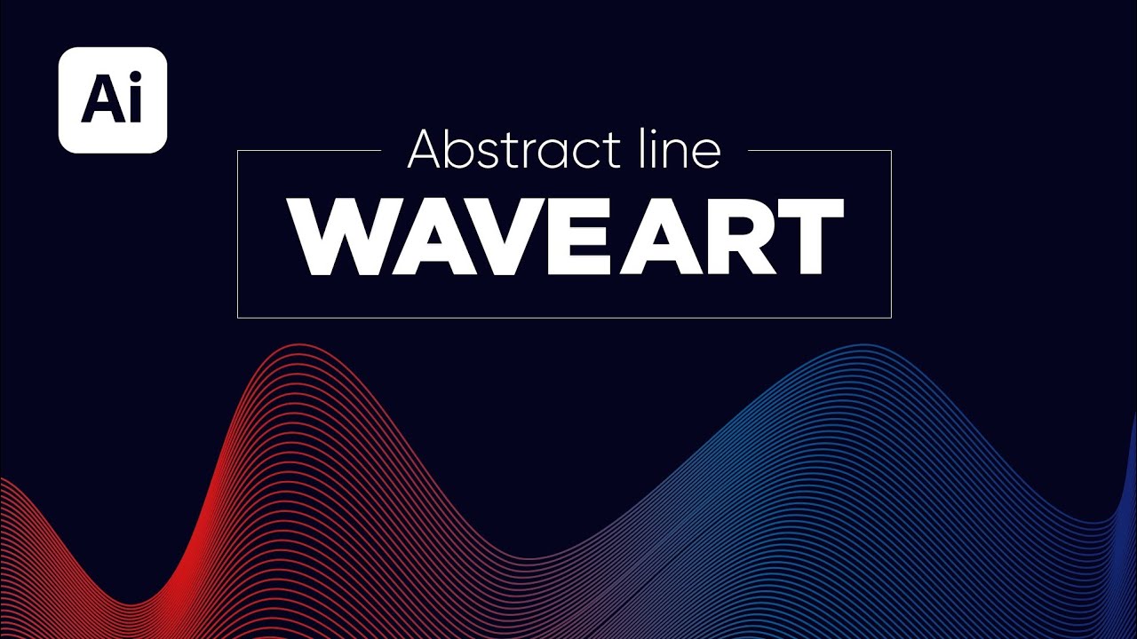 Create Abstract Wave Line Art | Adobe Illustrator Tutorial - YouTube