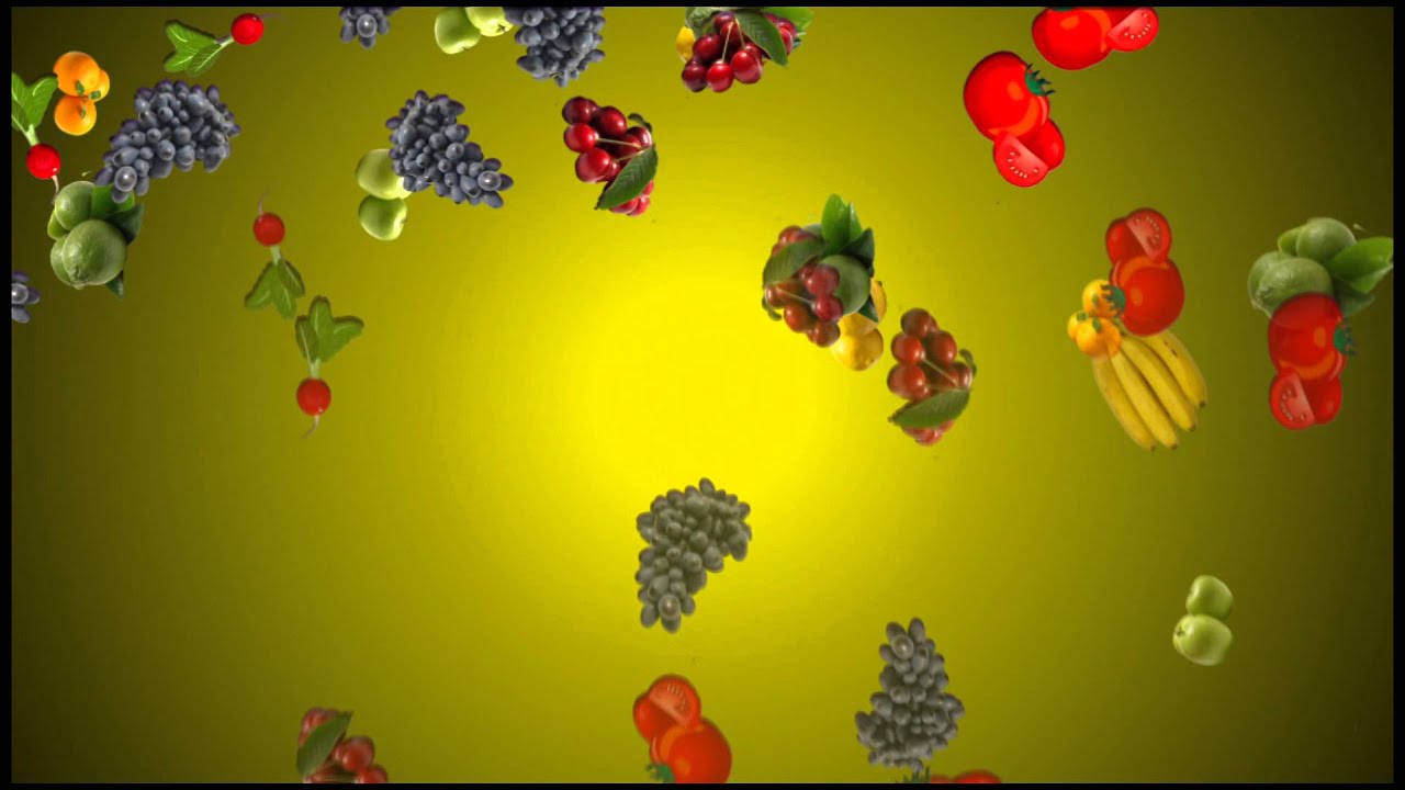 Background Video Raining fruits - YouTube