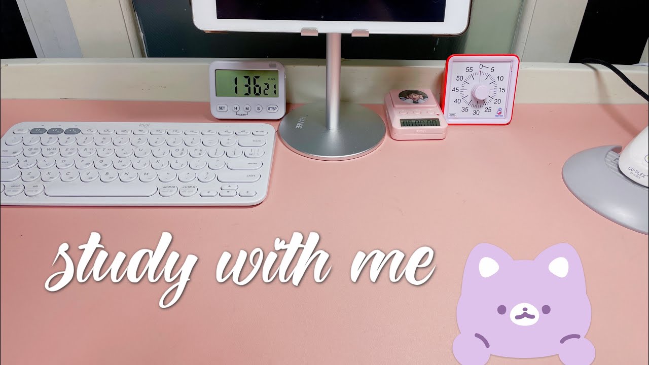 조용한 새벽에 같이 공부해요🍀 / Study with me / Real Sound / 새벽공부 / 필기소리,책장넘기는 소리 ...