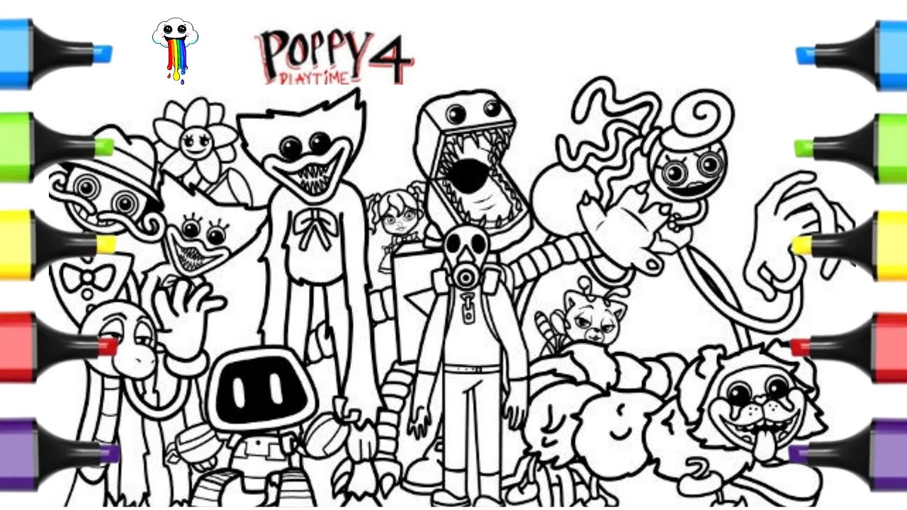 New Colouring page Poppy Playtime Chapter 4/ How to Color # ...