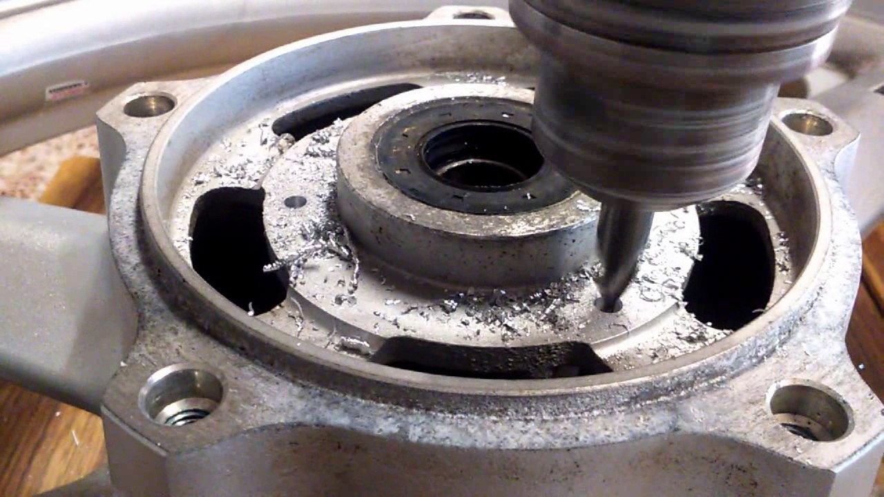 Making mounting points for ABS sensor disc - YouTube