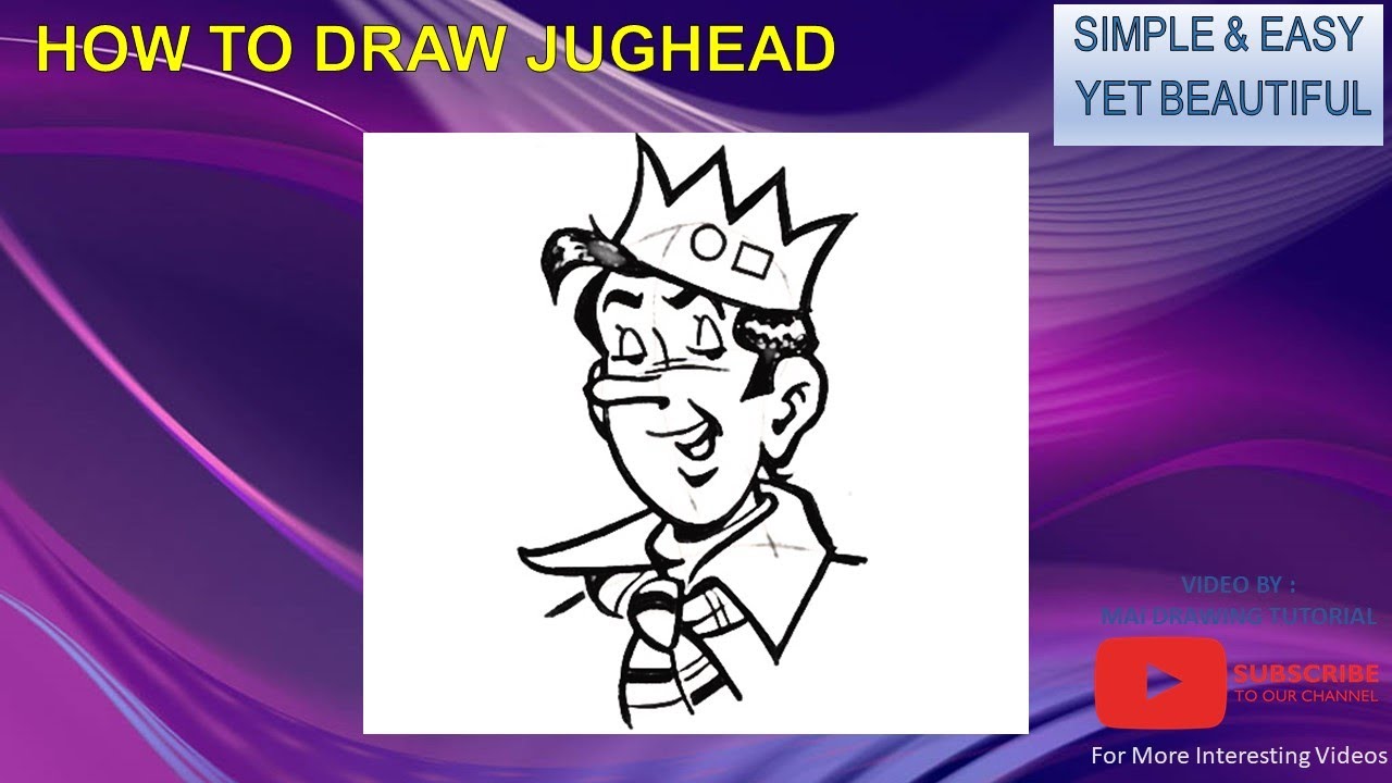 HOW TO DRAW JUGHEAD (CARTOON CHARACTER) - MAI DRAWING TUTORIAL - YouTube